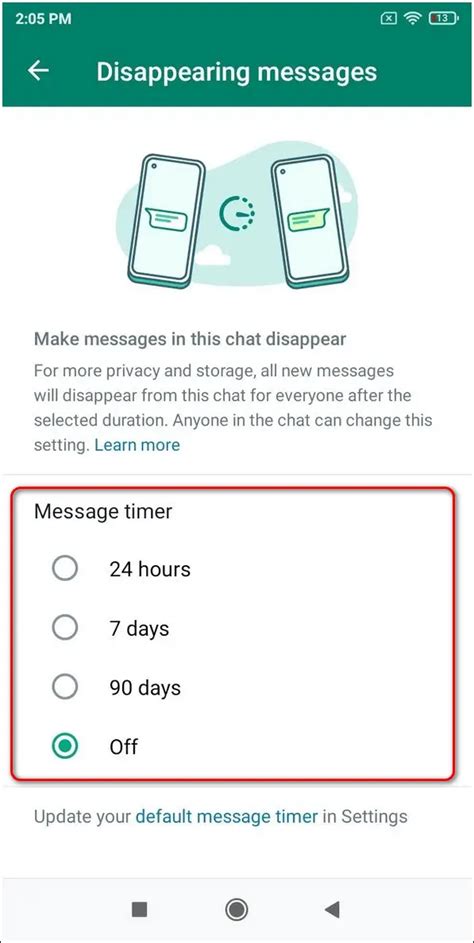 How To Enable Disappearing Messages With Custom Timer In Whatsapp Chats Gadgets To Use