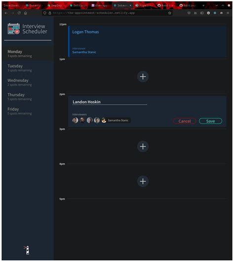 GitHub Mphbo Scheduler A Scheduling Application For Interviewers Built In React Tested With