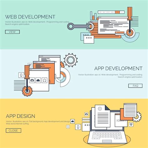 Premium Vector Vector Illustration Flat Background Coding Programming