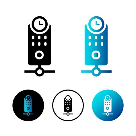 Abstract Server Clock Icon Illustration Vector Art At Vecteezy