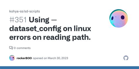 Using Dataset Config On Linux Errors On Reading Path Issue Kohya Ss Sd Scripts GitHub