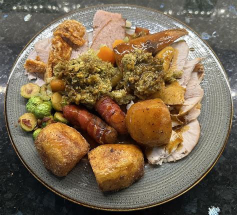 Homemade Turkey And Pork Dinner Rfood