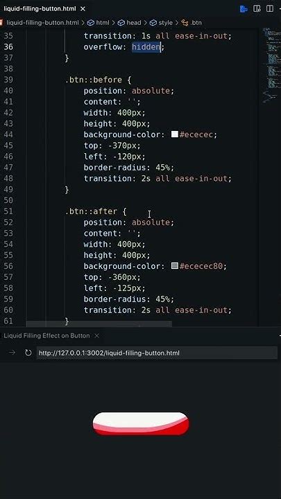 How To Create Liquid Animation On Button Using Html Css Only Geekboots Youtube