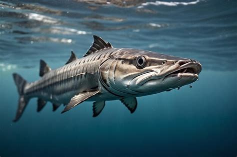 Default Barracuda In Open Water Premium AI Generated Image