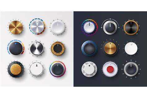 Volume Knob Switch Button Audio Dashboard Tumblers With St