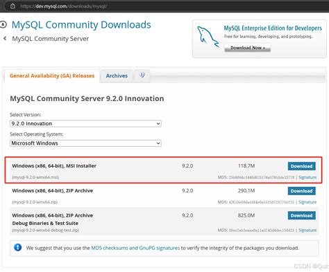 mysql 安装过程记录以及安装选项详解 mysql9 2安装教程 csdn博客