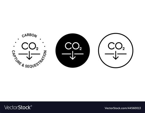 Carbon Capture And Sequestration Icon Concept Vector Image