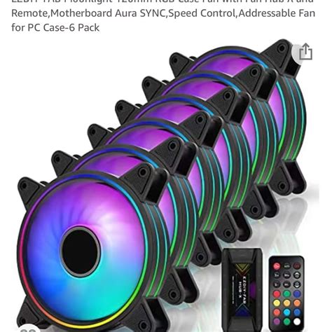 Ezdiy Rgb 6 Pack Case Fans Whub And Controller Jawa Ezdiy Rgb 6 Pack Case Fans Whub And Controller Jawa