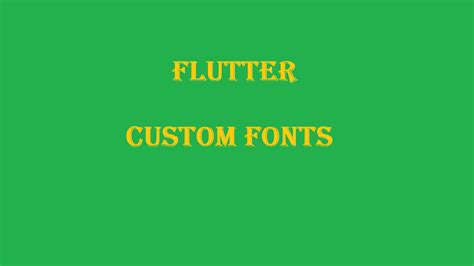 Flutter Using Custom Font Family Google Fonts Package Library Or Use In Vrogue