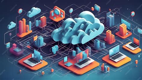 Premium Ai Image Big Data Flow Processing Concept And Programming Isometric Icon