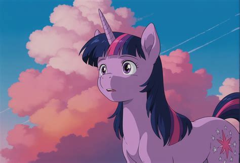 Ghibli Fluttershy Twilight Sparkle Mlp Neuroart Twilight Sparkle Твайлайт Спаркл