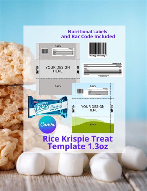 Rice Krispies Template Blank Rice Krispies Template Editable Rice