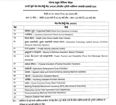 pseb 10th 12th date sheet 2025 out for practical exams check here