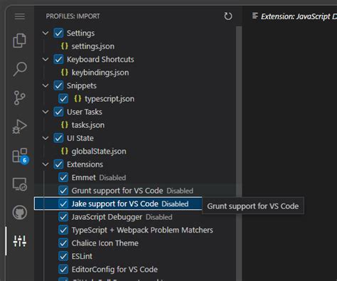 Import Profiles Some Extensions Aren T Loaded When Clicked Issue Microsoft Vscode
