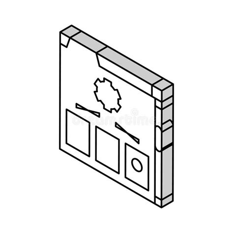 Content Organization Technical Writer Isometric Icon Vector