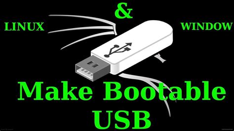 Make Bootable Usb Linux And Window How To Make Bootable Usb Youtube