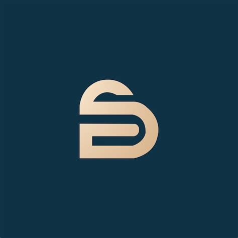 고급스럽고 모던한 S로고 디자인 프리미엄 벡터