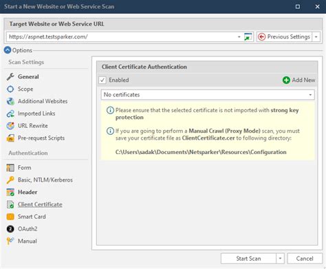 Configuring Client Certificate Authentication Invicti
