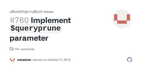 Implement `queryprune` Parameter · Issue 760 · Ublockoriginublock