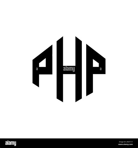 PHP Letter Logo Design With Polygon Shape PHP Polygon And Cube Shape Logo Design PHP Hexagon
