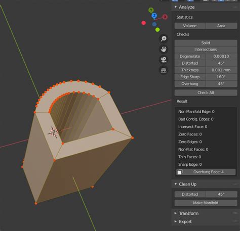 Intersecting Faces But There Is No Intersection Modeling Blender