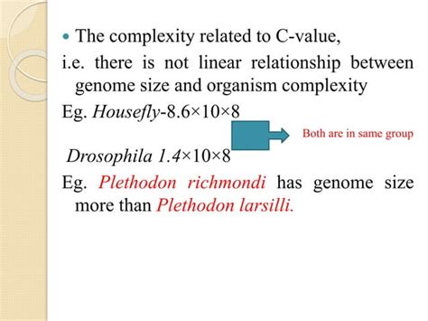 C Value Paradox Pptx Biological Sciences Science