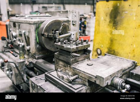 Milling Lathe Metalworking Machine Parts Metal Processing Concept