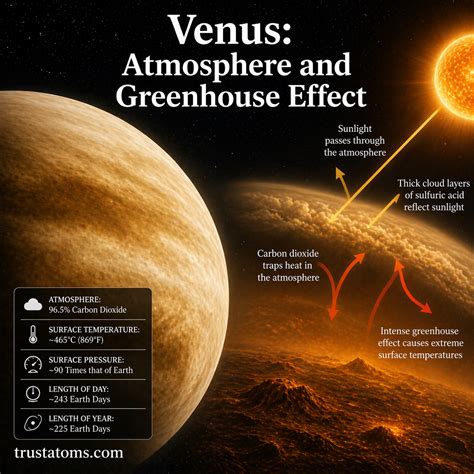 Venus Atmosphere And Greenhouse Effect Trust Atoms