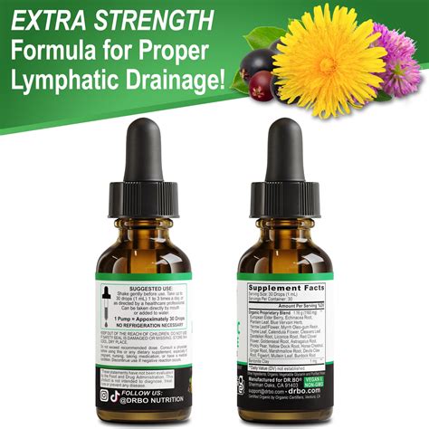 Organic Lymphatic Drainage Liquid Drops Wellness Support Dr Bo Drbo