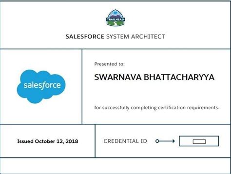 Swarnava Bhattacharyya On Linkedin Salesforce Certification