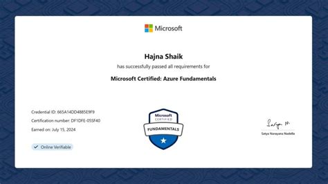 Hajna Shaik On Linkedin Azurecertified Cloudcomputing Microsoftazure