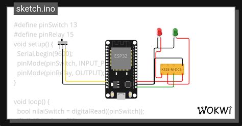 Relay Control Wokwi Esp32 Stm32 Arduino Simulator
