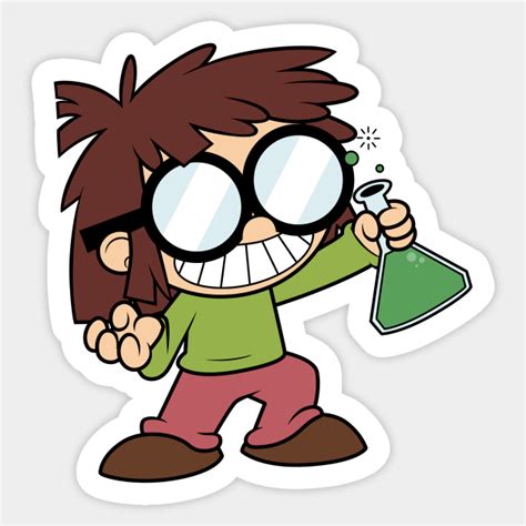 Lisa Loud Mad Science The Loud House Sticker Teepublic