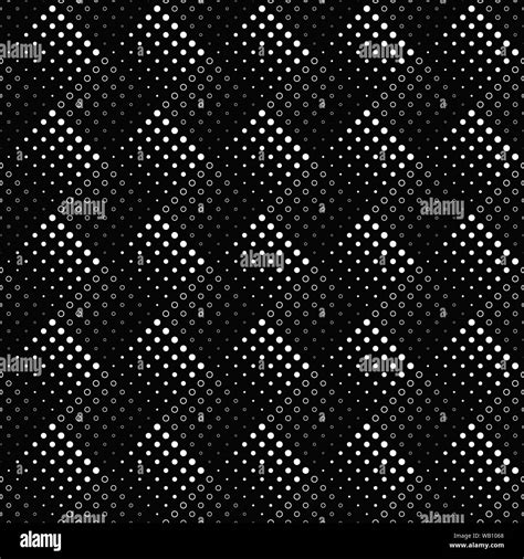 Seamless Monochrome Circle Pattern Background Design Abstract Vector