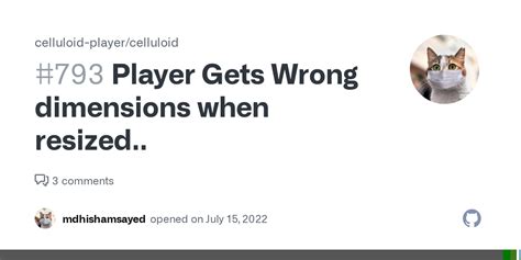 Player Gets Wrong Dimensions When Resized · Issue 793 · Celluloid