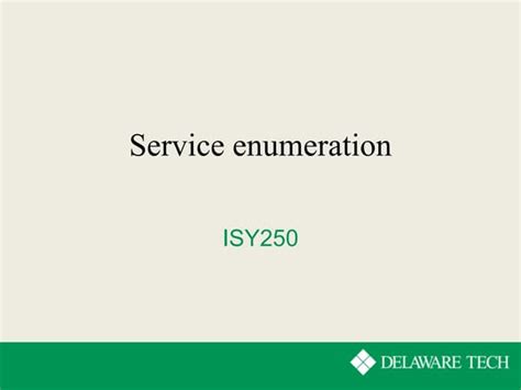 Enumeration Ppt