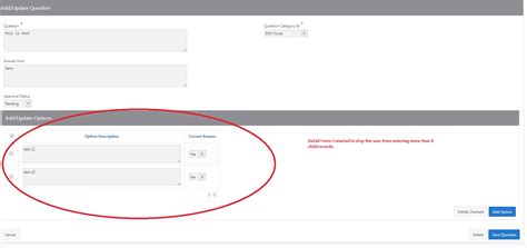 Limit Number Of Records In Detail Form Of Master Detail Form In Oracle