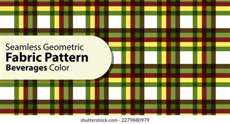 Seamless Geometric Fabric Pattern Beverages Color Stock Vector Royalty Free 2279880979