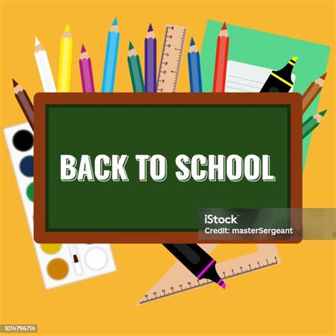 학교돌아가기 분필 클래스 보드 평면 스타일 벡터 일러스트 레이 션에 텍스트 신학기에 대한 스톡 벡터 아트 및 기타 이미지 신학기 0명 10월 Istock
