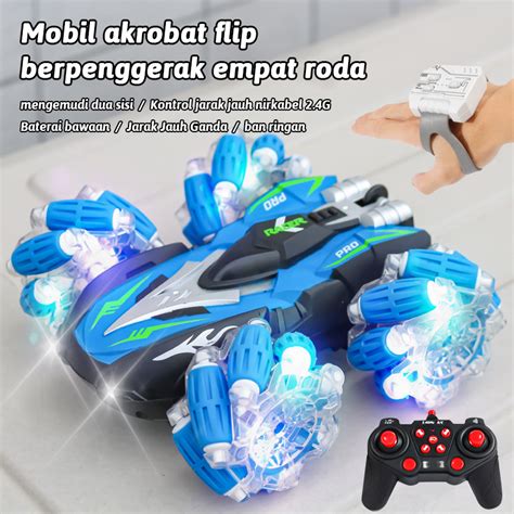 jual mobil remote control rc dengan sensor gerakan tangan ganda dan