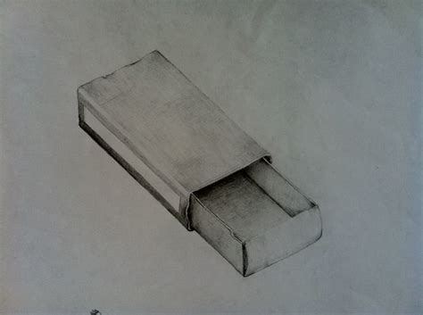 Match box pencil drawing Eskiz Perspektif çizimi Perspektif