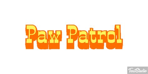 Paw Patrol Cartoon Animated  Logo Designs