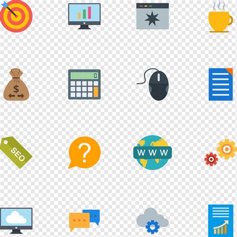 Set Of Seo Search Engine Optimization Icons Png Pngwing