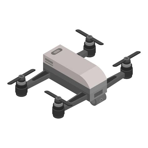 Premium Vector Modern Small Drone Icon Isometric Of Modern Small Drone Vector Icon For Web
