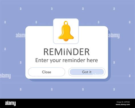 Reminder Notifications Page With Alert Bell Icon In Flat Style Event Notice Message Vector