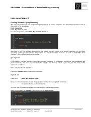 Introduction To C Programming Lab Exercises Course Hero