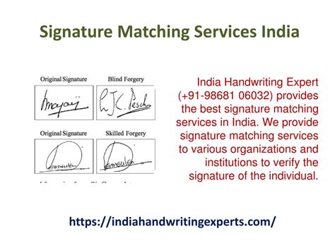 ppt signature matching services india india handwriting expert