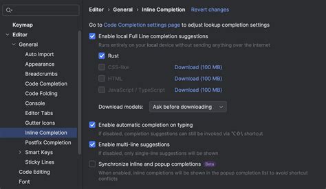 Full Line Code Completion Rustrover Documentation