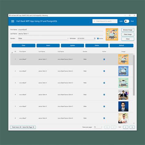 code a minute 🚀 ชุดที่ 2 wpf app แบบ modern ui ในโหมด