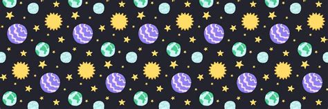Solar System Pattern Vector Art Icons And Graphics For Free Download
